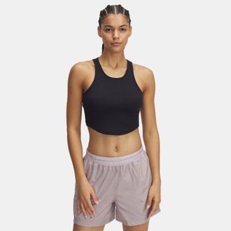 Under Armour Rival Rib Tanktop für Damen Schwarz / Weiß XXL