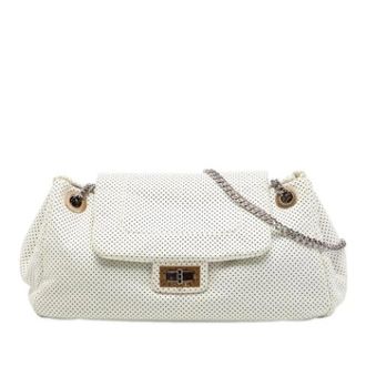 Chanel Pre-owned Perforated Leather Shoulder Bag - - Pre-owned - Damen - Wei&szlig; - ONE SIZE