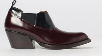 Marni Zweifarbige Texanerstiefel aus geb&uuml;rstetem Kalbsleder mit elastischem Kn&ouml;chel