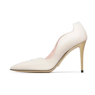 Loriblu Femme, Chaussures, Blanc, Taille: 38 EU Escarpin &agrave; talon sculptural