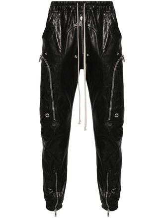 Rick Owens Bauhaus Cargohose aus Leder - Schwarz