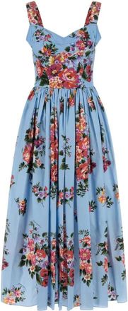 Dolce & Gabbana Femme, Robes, Multicolore, Taille: 46 FR Robe &agrave; imprim&eacute; bouquet de fleurs