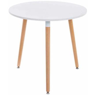 Clp Table de cuisine scandinave de style scandinave en couleurs vari&eacute;es &agrave; 3 pattes Couleur : Blanc