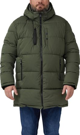 s.Oliver Wasserabweisende Pufferjacke mit abnehmbarer Kapuze und sportiven Details