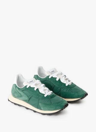 RUN OF Baskets crant&eacute;es en cuir m&eacute;lang&eacute;