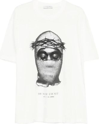 Ih Nom Uh Nit IH NOM UH Nit, Homme, Tops, Blanc, Taille: XL T-shirt Corona Mask Ih Nom Uh Nit