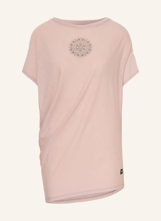 super.natural Funktionsshirt Ornamental Loose Mit Merinowolle rosa
