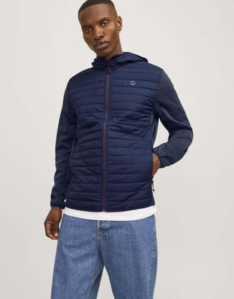 Jack & Jones veste hybride bleu marine style blazer