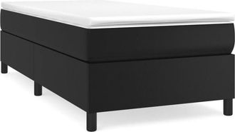 vidaXL Bettgestell Schwarz 80x200 cm Kunstleder