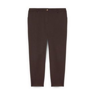 Fiorella Rubino Karottenf&ouml;rmige Hose in Milano-Strick - - Trousers - Damen - Braun - XS