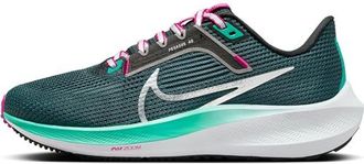 Nike Femme W Air Zoom Pegasus 40 Basse, Multicolore (Deep Jungle Metallic Silver Black White), 38 EU