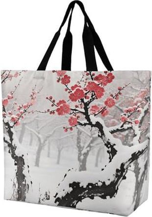 Generic Pruniers DHiver Sac A Main Femme Pliable Sacs Grand Sac Cabas Pour Plage Universit&eacute; Voyage