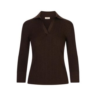 Agnona V-neck Strickware - - Knitwear - Damen - Braun - S