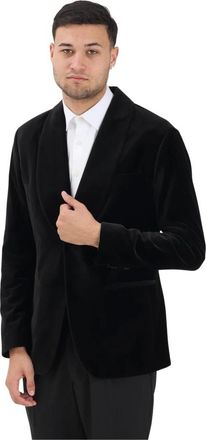 Selected Homme, Vestes, Noir, Taille: L Veste de velours crois&eacute;e