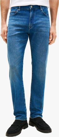 Tommy Hilfiger Jean slim droit Denton en coton m&eacute;lang&eacute;
