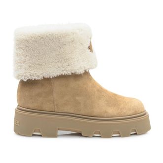 Moncler Femme, Chaussures, Brun, Taille: 35 EU Aurea Mid Boot