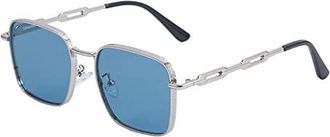 Generic 2025 designer rétro hommes et pour femmes boîte lunettes de soleilInternet célébrité diffusion en direct (couleur : B, taille : moyen)