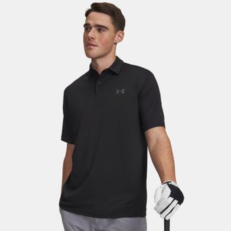 Under Armour Matchplay Polo f&uuml;r Herren Schwarz / Castlerock XXL