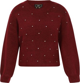 Faina Pullover Frauen Weinrot