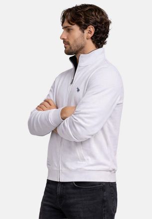 U.S.Polo Association Sweatjacke USBraady - Herren Jacke mit Stehkragen Sportlicher Stehkragen, Rei&szlig;verschluss, seitliche Taschen