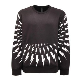 Neil Barrett Bjs005S Slim Fit Sweatshirt - - Sweatshirts & Hoodies - Herren - Schwarzk - XL