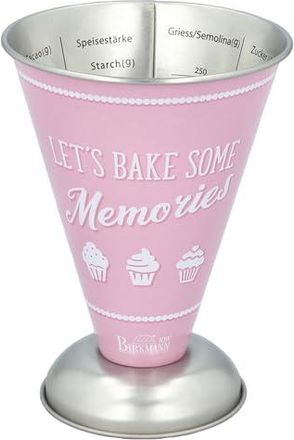 RBV BIRKMANN Birkmann, Colour Kitchen Messbecher, Rosa, Lets bake some memories, 250 ml, mit Skala, 422889