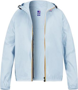 K-Way Herren Regenjacke blau Mikrofaser unifarben