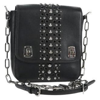 Miu Miu Sac bandouli&egrave;re en cuir Pre-owned - Femme - Pre-owned - Noir - Taille: ONE Size