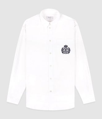 Sporty & Rich Chemise Ny Crest Oversized White