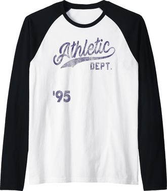 Trendy Apparel Athletic Department 95 Vintage Style Font Raglan