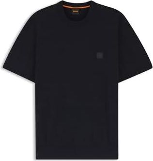 BOSS Hommes Kanache T-Shirt en Maille de Coton et Cachemire