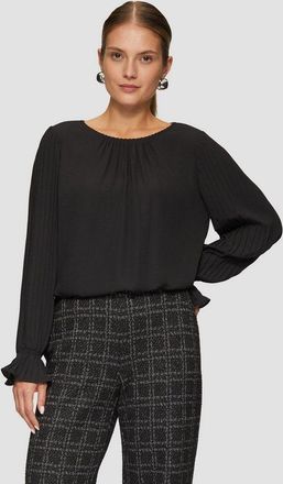 s.Oliver Langarmbluse Bluse Viskosebluse mit Plissee&auml;rmeln