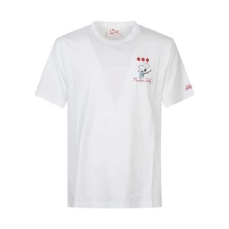 MC2 Saint Barth Homme, Tops, Blanc, Taille: L T-shirt &agrave; manches courtes Portofino