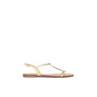 Kazar Goldene Sandalen auf einer flachen Sohle - - Shoes - Damen - Gelb - 37 EU