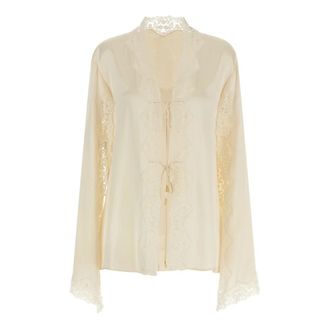 Alberta Ferretti Damen, Blusen & Hemden, Beige, MGr&ouml;&szlig;e
