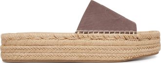 Calvin Klein Espadrilles Calvin Klein Flatf Espa Mule Nub Mg HW0HW02890 Braun