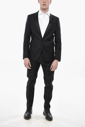 Dsquared2 Smoking BERLIN aus reiner Wolle und Seide mit Spitzenrevers Dsquared2