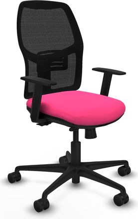 Piqueras y Crespo Palo Alfera Schreibtischstuhl mit 1D-Armen, h&ouml;henverstellbare Lendenwirbelst&uuml;tze, ausgestattet mit Syncro/Traslack und Schneidschaum, mit Rollen von 6