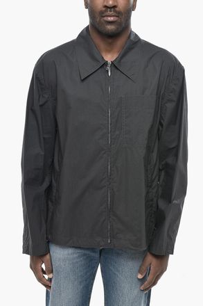 Bottega Veneta Lightweight Cotton Overshirt With Chest Pocket Bottega Veneta