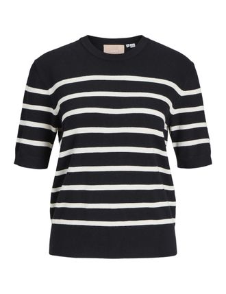 Jack & Jones Damen JXLAYLA SS Knit Pullover, Schwarz, XS