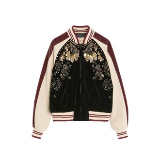 Valentino Embroided Bomber Jacket