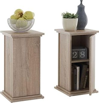 FMD M&ouml;bel 641-001 Essex 1 Dekos&auml;ule, eiche, ma&szlig;e 30.0 x 30.0 x 58.0 cm (BHT)