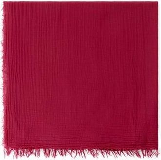 Au Printemps Paris Foulard en lin et laine