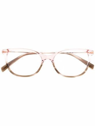 Levi's Transparente Brille mit rundem Gestell - Gold