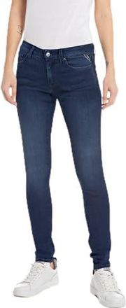 Replay Jeans Femme New Luz Skinny-Fit mit Power Stretch, Bleu Foncé 007-2 (Blau), 25W / 30L