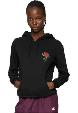 Mister Tee Sweat &agrave; Capuche pour Femme - Rose - Noir - M, Noir, M