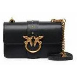 Pinko Sac bandoulière Love Bag Mini en noir et or