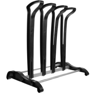 Artibetter ERINGOGO Stiefelst&auml;nder aus Kunststoff und Edelstahl f&uuml;r 2 Paar Stiefel mit Rutschfesten Bodenpolstern Stiefelaufbewahrungsregal f&uuml;r &Uuml;berstiefel und S