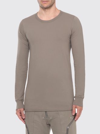 Rick Owens Slim-Fit Langarm-T-Shirt aus Baumwolle mit Rundhalsausschnitt von