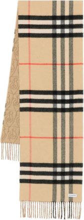 Burberry écharpe en cachemire à design croisé - Tons neutres